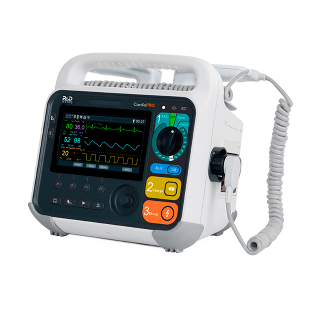 Cardioversor Bifásico MP+DEA+IMP+PNI+SPO2 CardioPRO Full - Protec