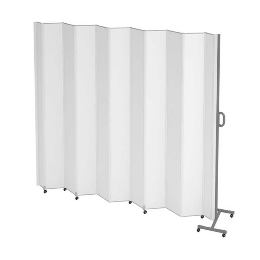 Biombo Sanfonado 1 Base (Fixo) Branco 10 Lâm. 1,80 x 2,72 m Light Plus ...